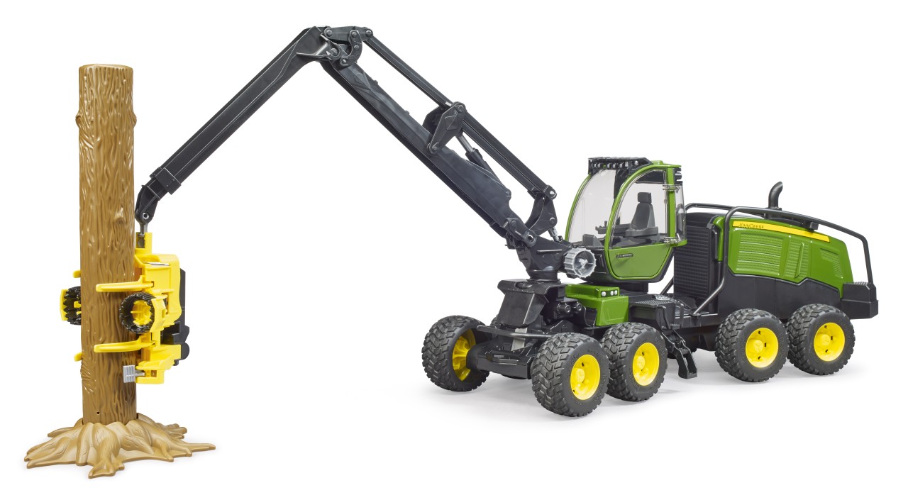 John Deere 1210E Forwarder with 4 trunks and grab